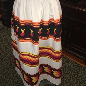 New Seminole Patchwork Skirt Featuring Fire Colors - Etsy