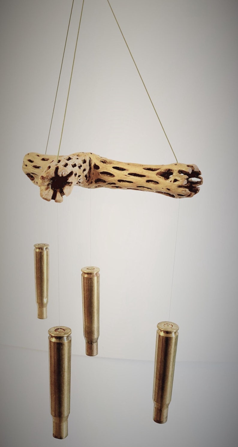 50 Caliber Shell Cholla Cactus Wood Wind Chime #8 - Etsy