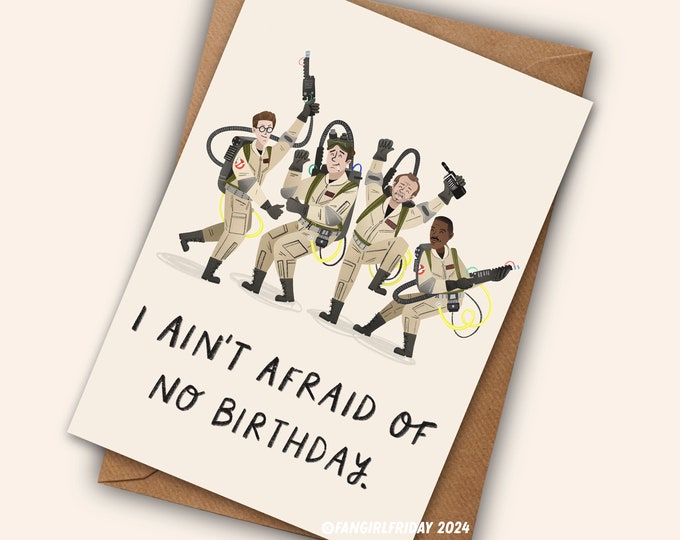 Ghostbusters Greeting Card - Etsy UK