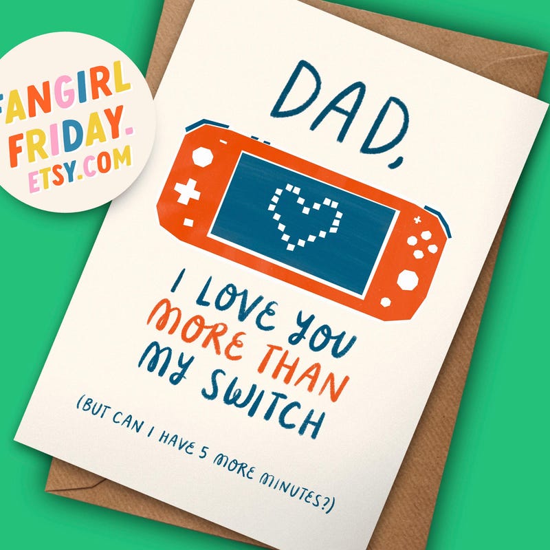 Nintendo Birthday Card - Etsy