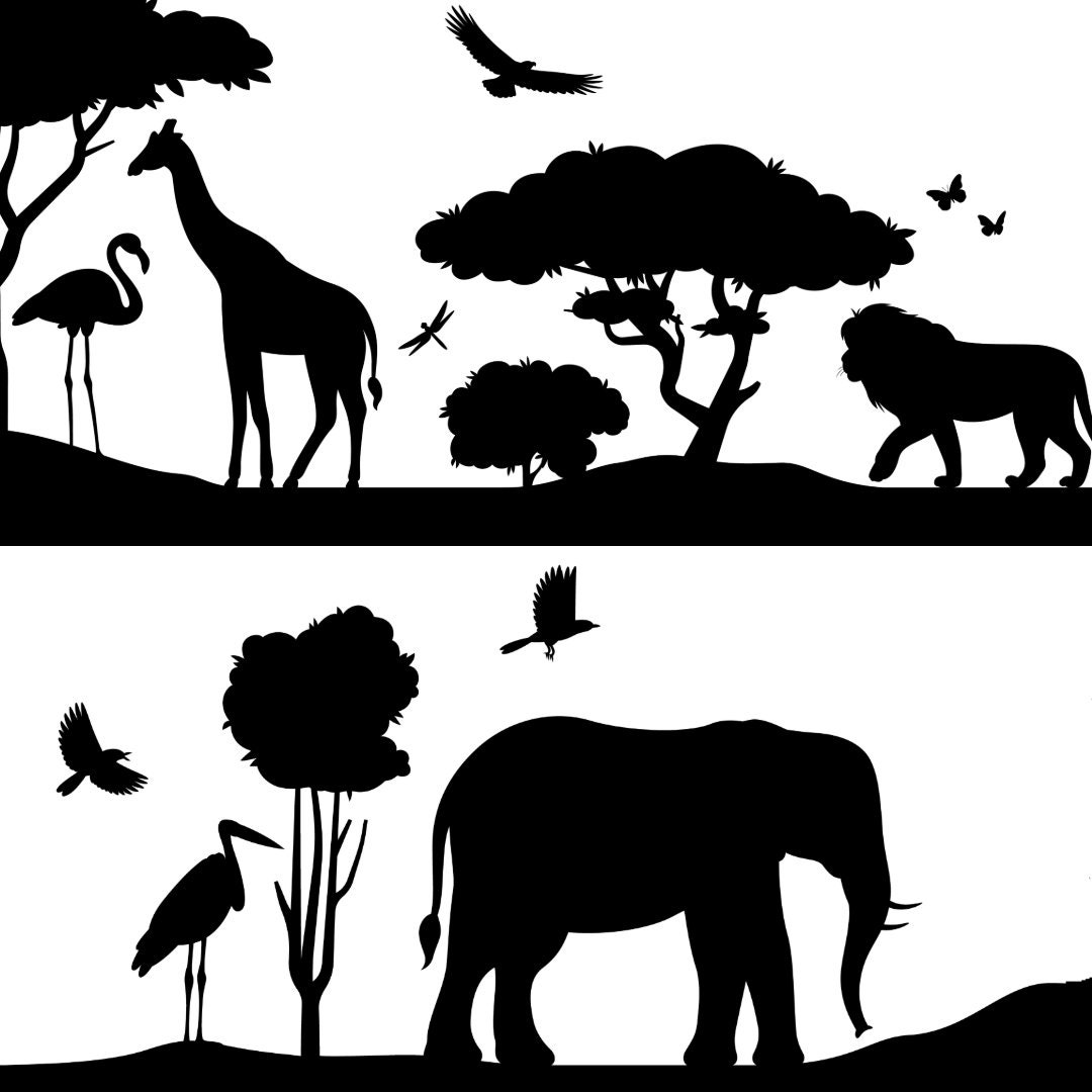 SAFARI ANIMALS Liberty Fabric Adhesive Applique Patches Over 50 Liberty ...