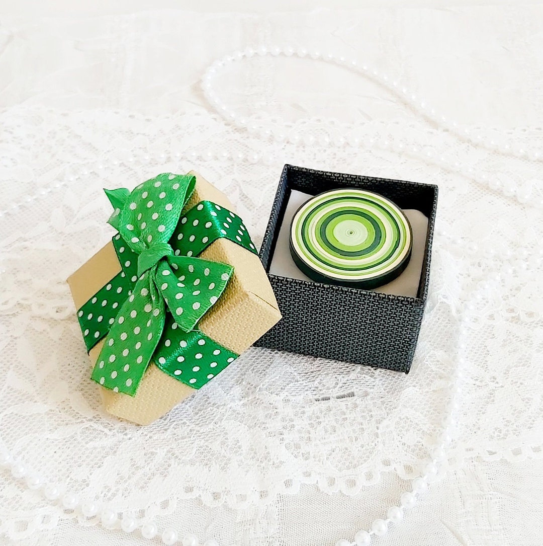 Paper Quilled Nature Inspired Cool Disc Gypsy Ring, Bubble Geometric ...
