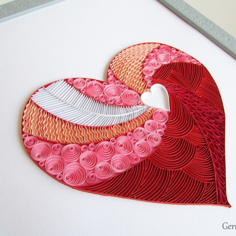 Quilled Heart - Etsy