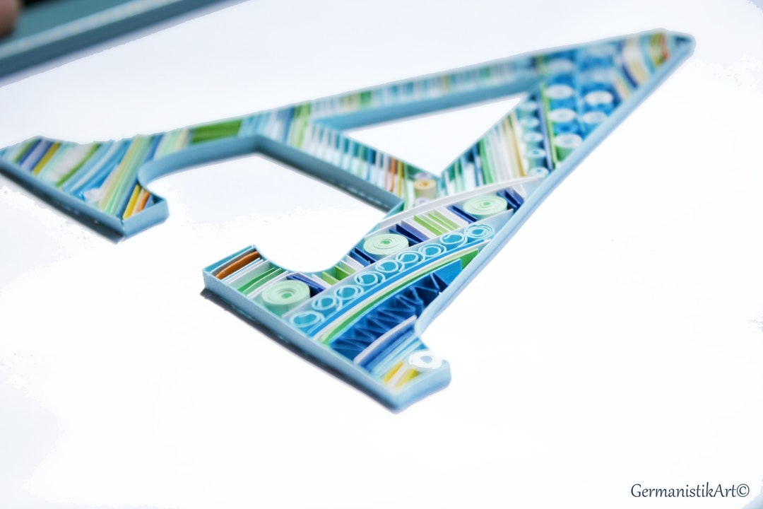 3D Decorative Block Letters Monogram Initial Wall Decor, Rolling Paper ...