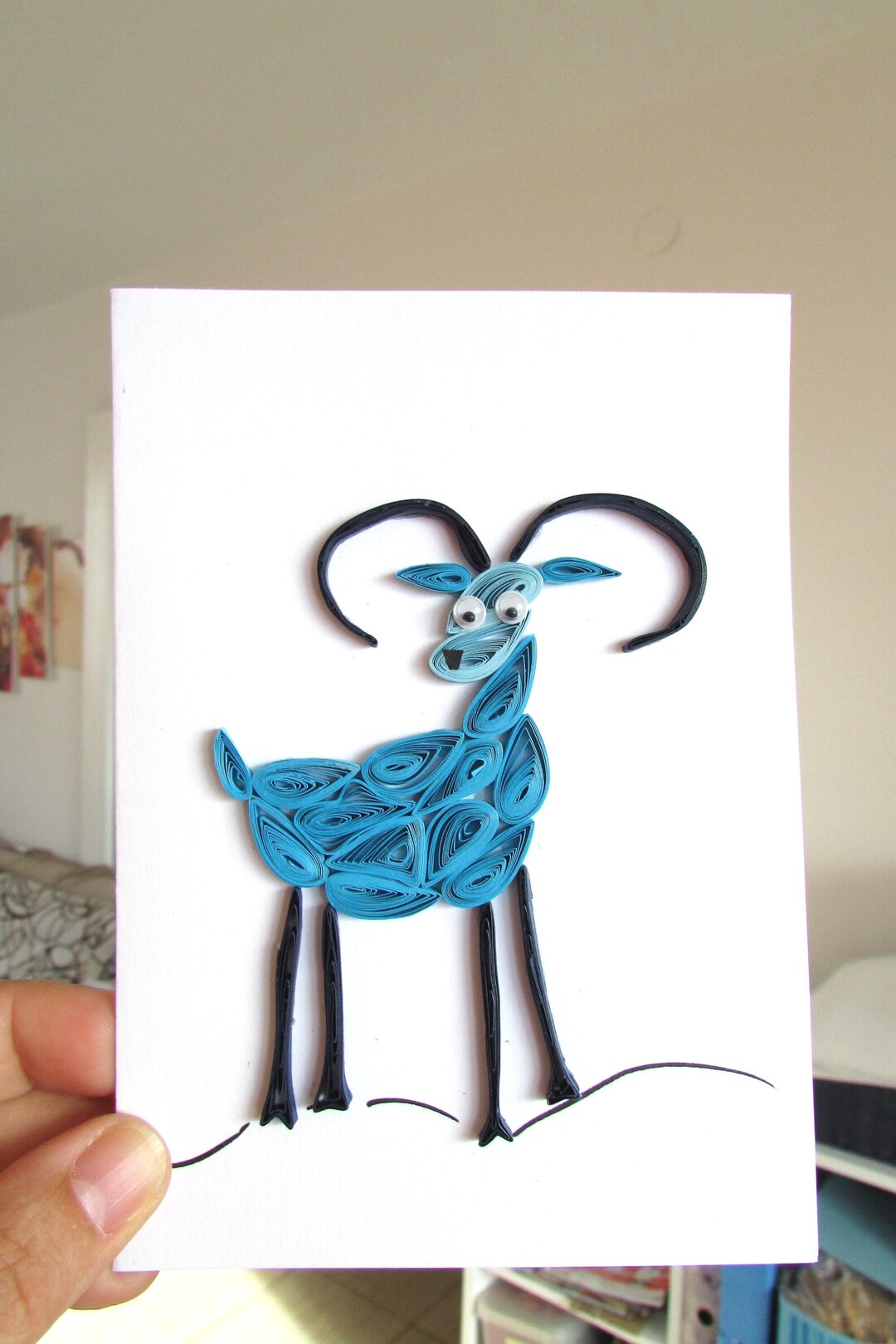 Paper Quilling Capricorn Zodiac Sign Card, December January Horoscope ...
