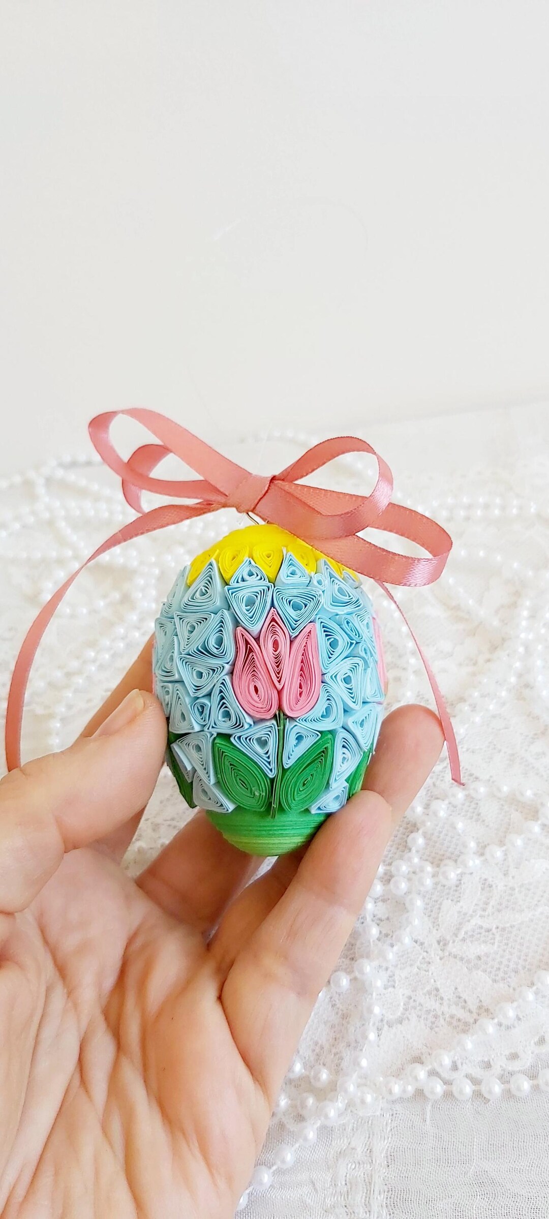 Paper Quilling Art Greek Orthodox Easter Decorative Egg Funny Ornament ...