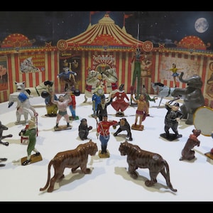 Vintage Miniature Circus Posters (23 Circus Posters of Various ...