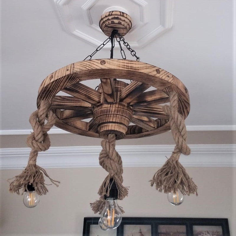 Rope Chandelier - Etsy