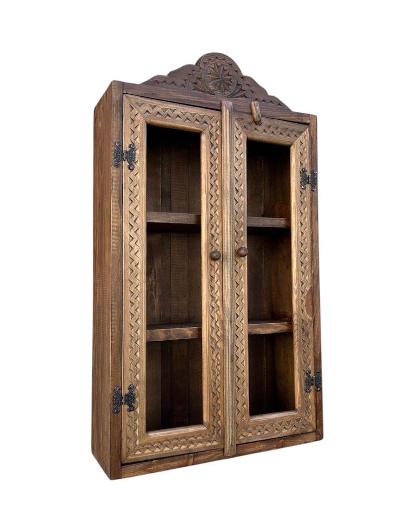 Handmade Distressed Wood Kitchen Cabinet 40x69x12 Cm: Vintage Wall ...