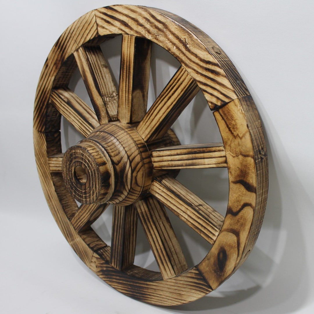 Wooden Cart Wheel 40 Cm. - Etsy