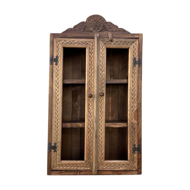 Handmade Distressed Wood Kitchen Cabinet 40x69x12 Cm: Vintage Wall ...