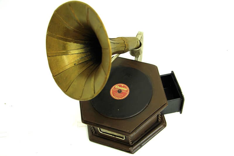 Decorative Metal Gramophone Box - Etsy