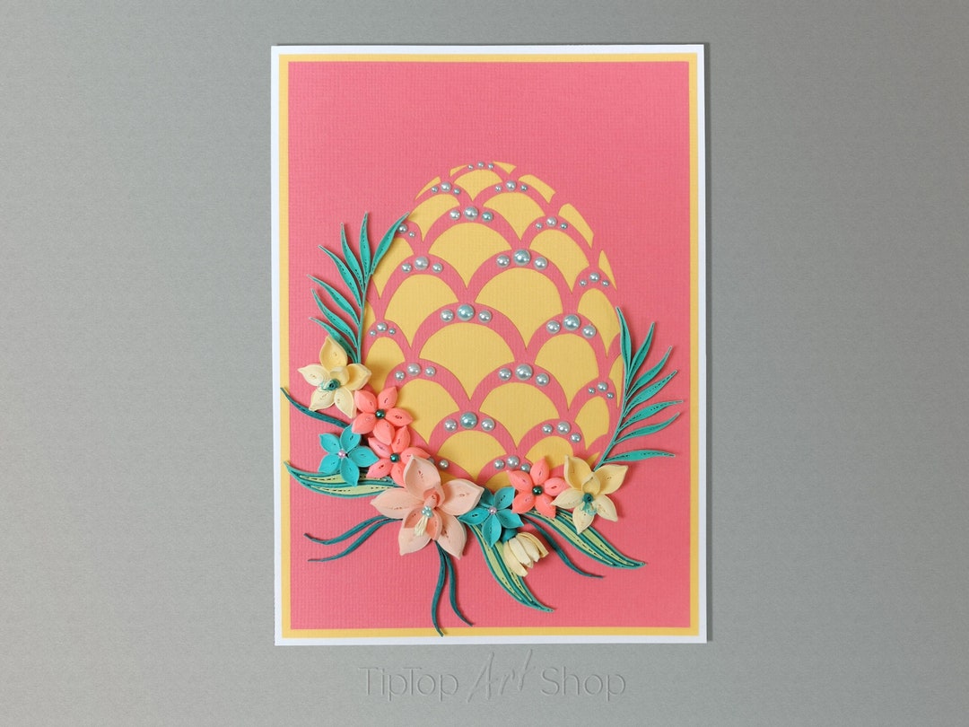 Homemade Easter Quilling Card - Etsy