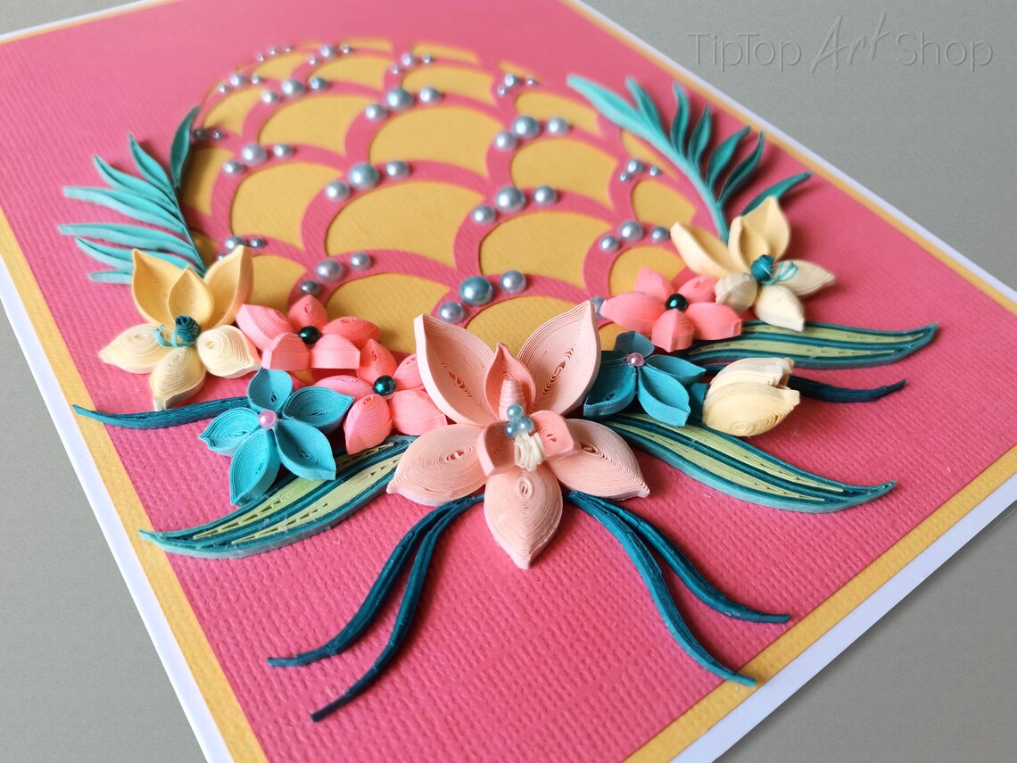 Homemade Easter Quilling Card - Etsy