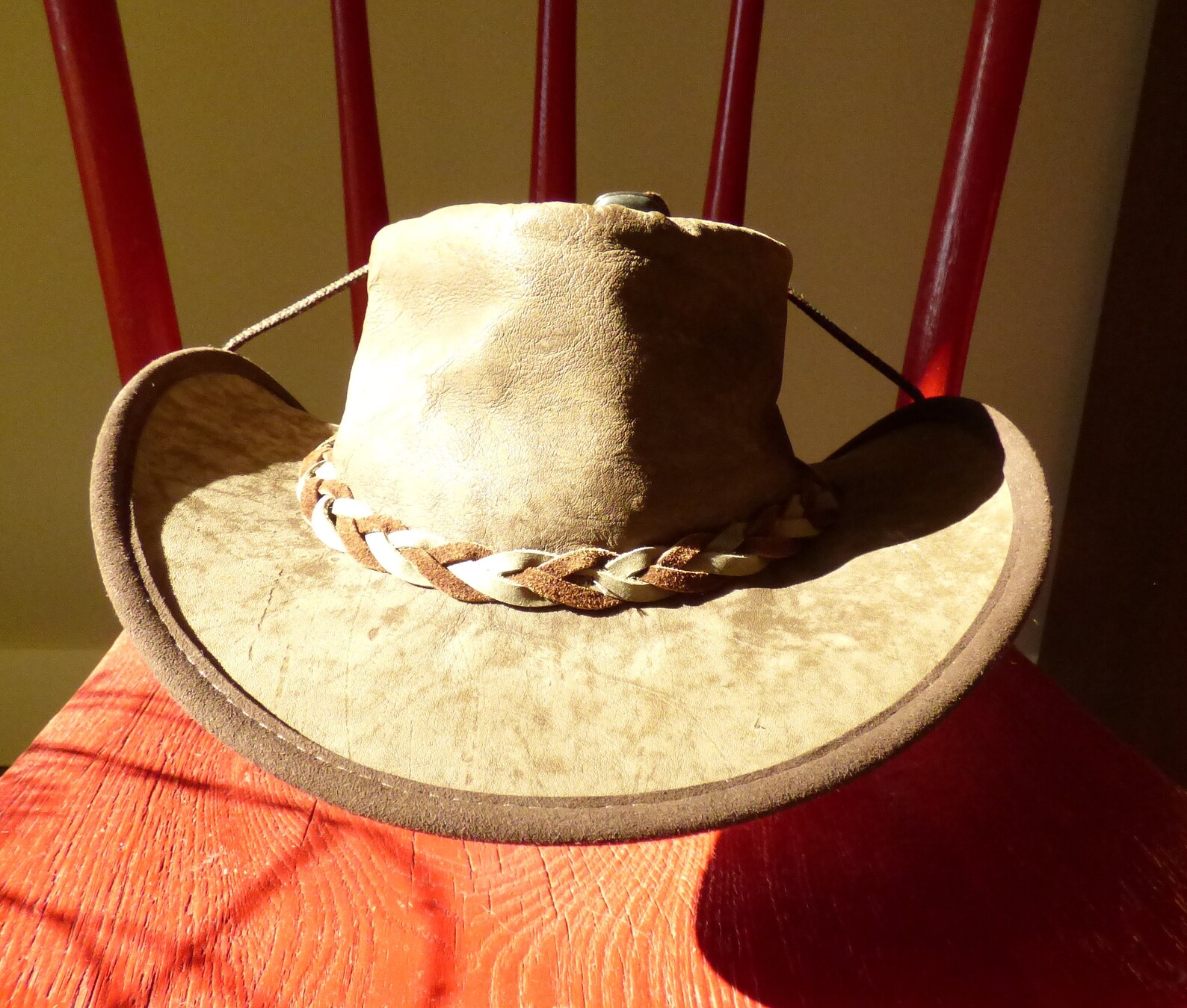 Australian Aussie Hat Leather Distressed Crushable | Etsy