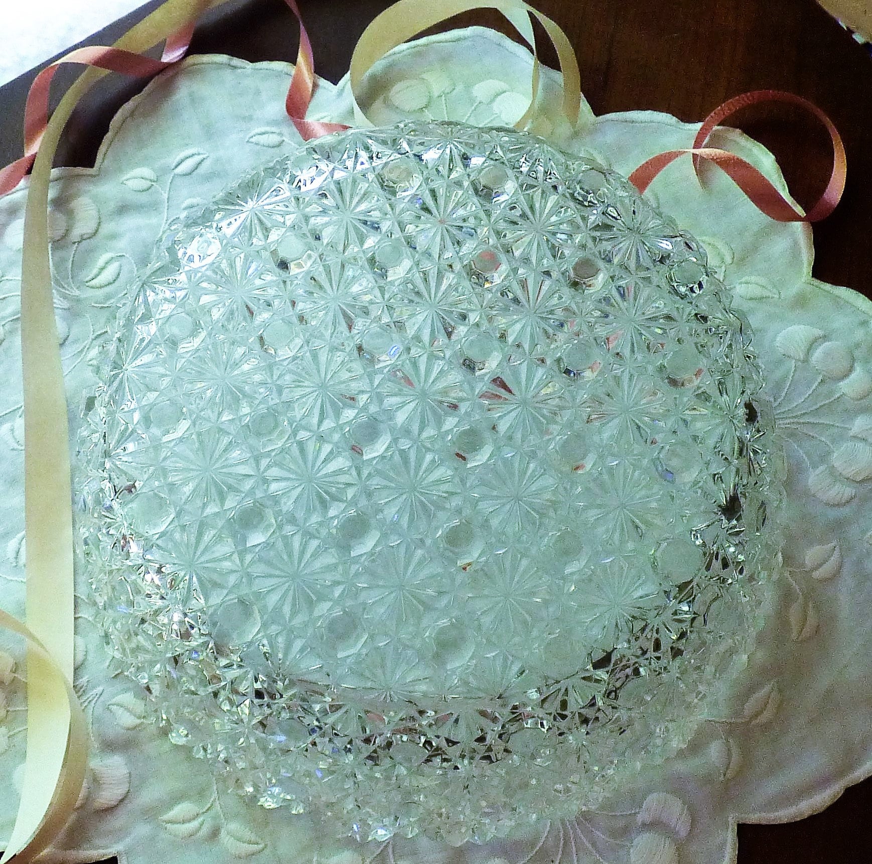 Large Glass Bowl, Daisy & Button Pattern, Early American EAPG, Stunning ...