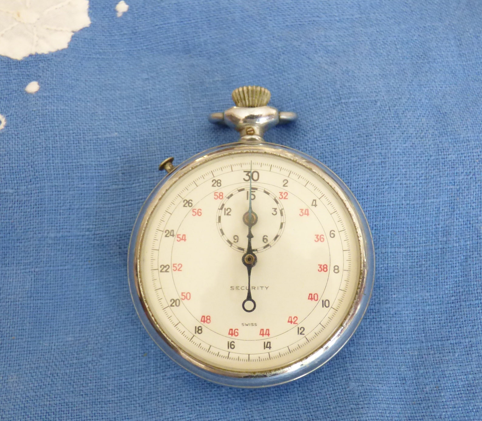 Security Stopwatch Swiss Mechanical Chronometer Vintage - Etsy