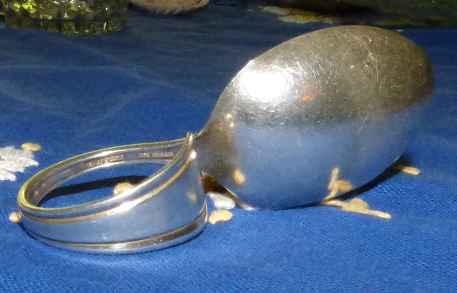 Baby Child Loop Spoon, Sterling, Patented 6.17.13, Rogers Lunt & Bowlen ...