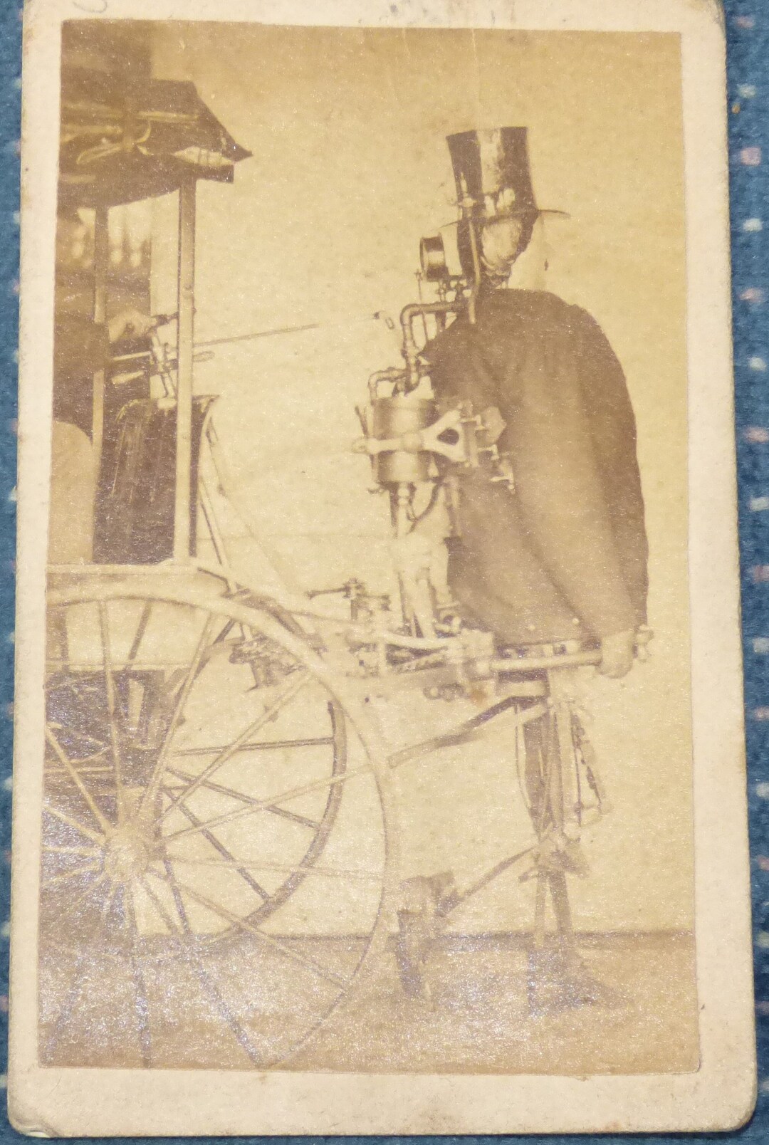 The Steam Man of Zadoc Dederick, 1868 Robot, Civil War Era Carte De ...
