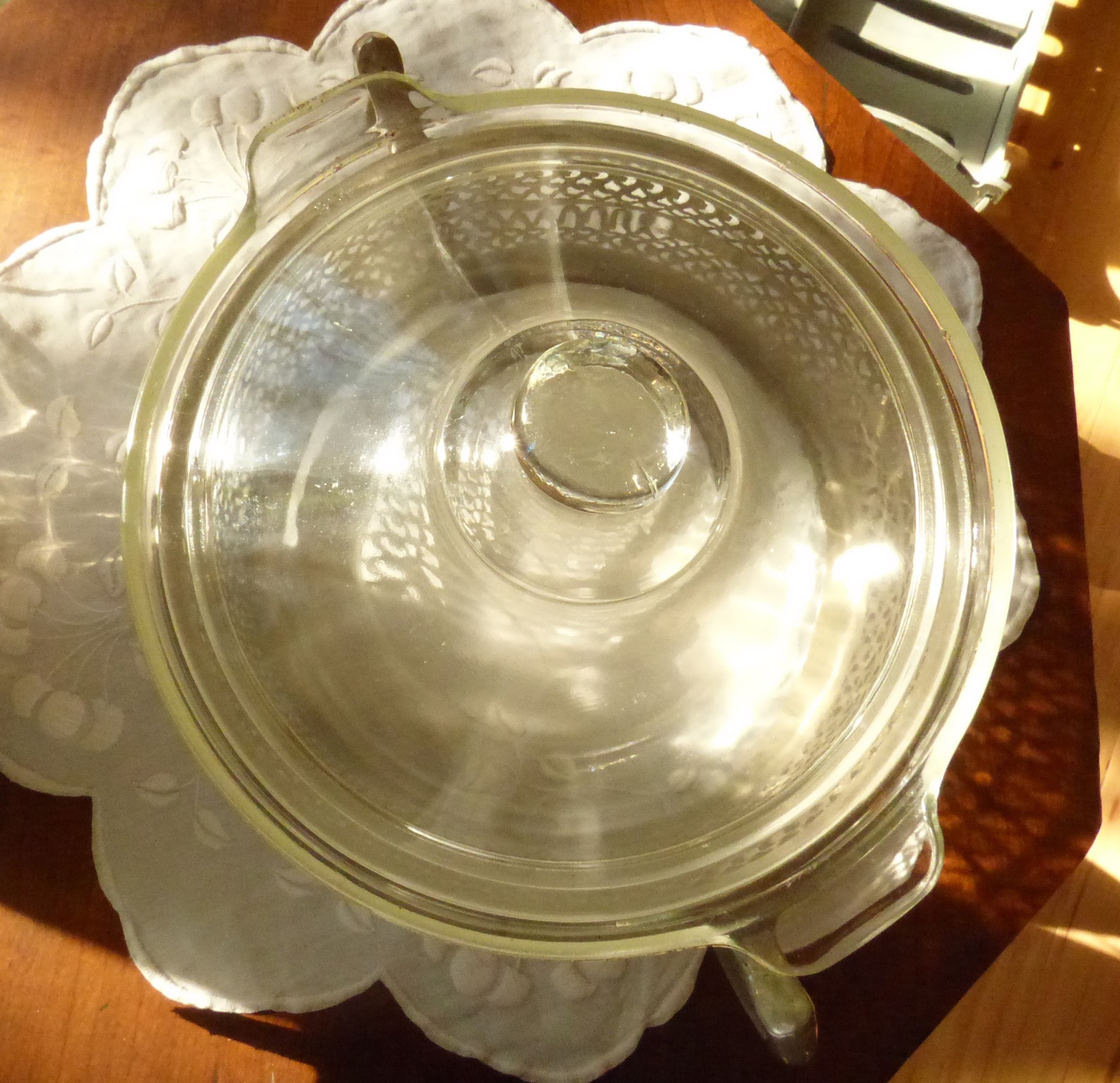Pyrex Glass Round Casserole Baking Dish Lid Top Silver Tone - Etsy