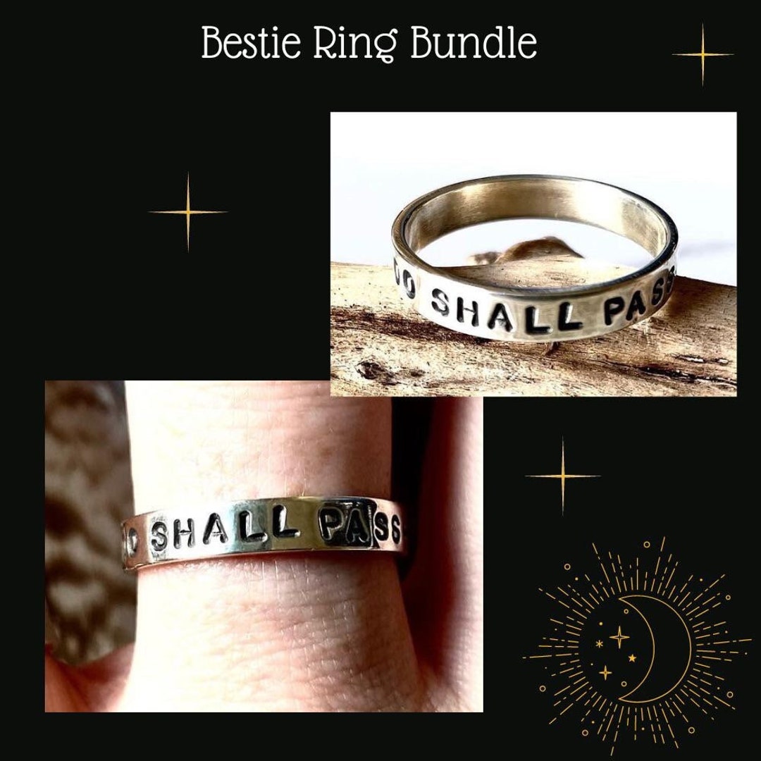 This Too Shall Pass Rings Silver Handmade, Matching Rings for Best ...