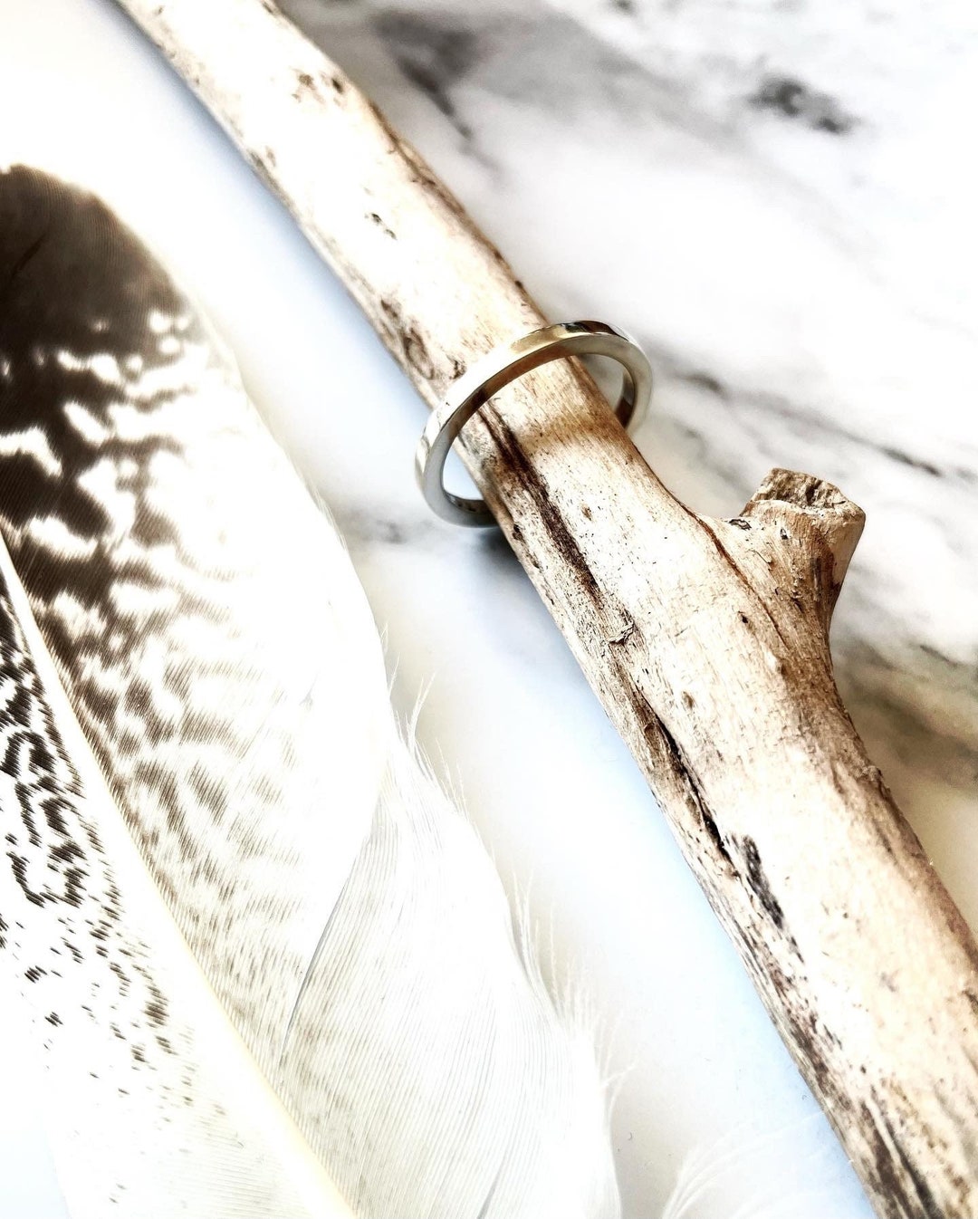 Super Thin Silver Wedding Ring. Slim Silver Ring, Silver Stacking Ring ...