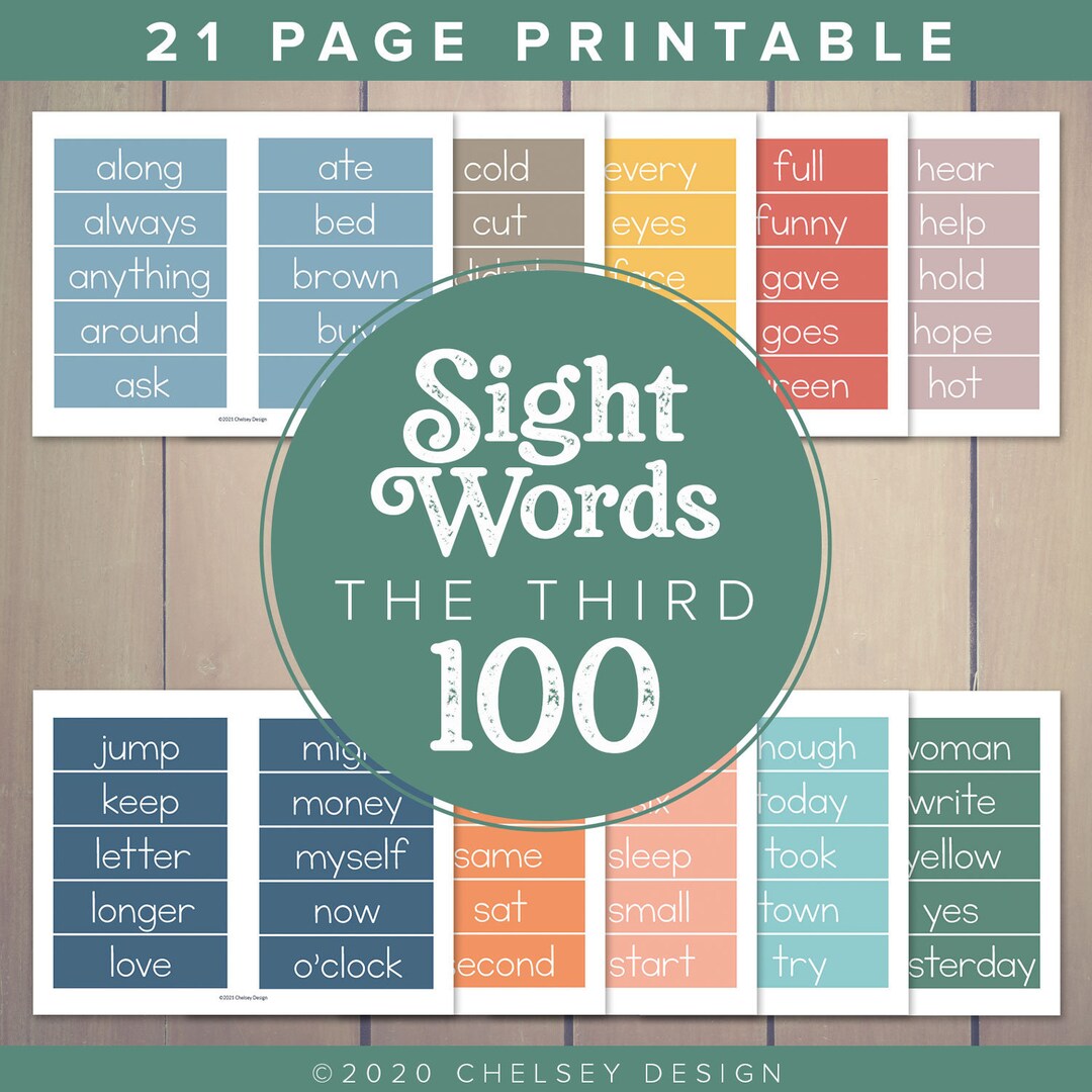 Sight Words - Third Hundred - Printing Practice- Sight Words List ...