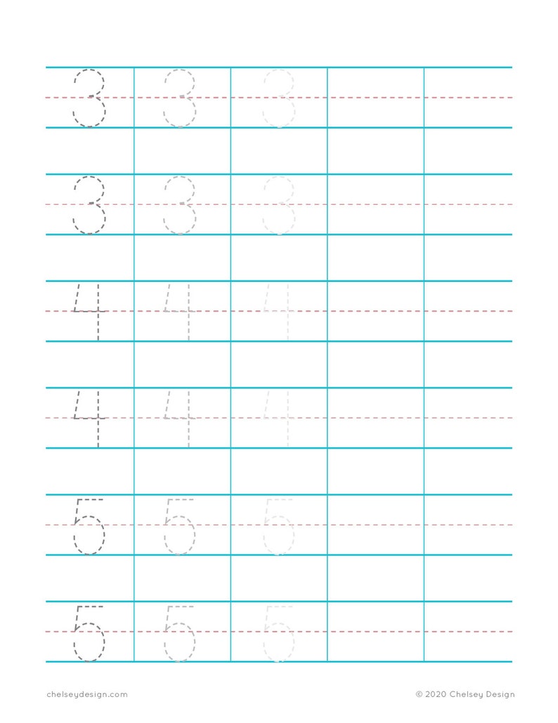 The Complete Alphabet & Number Practice Printable Digital - Etsy