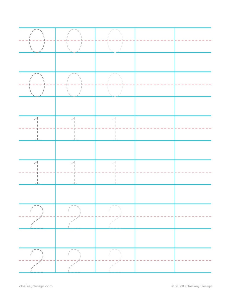 The Complete Alphabet & Number Practice Printable Digital Download ...