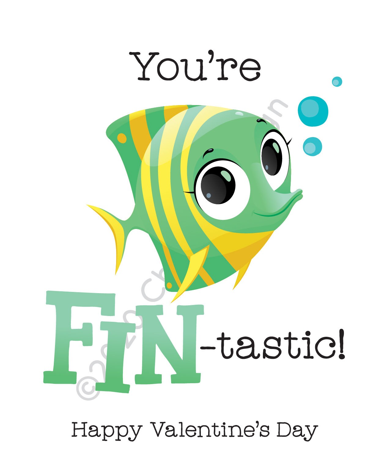 Cute Sea Animals Valentines - Printable Valentines - Kids Valentines ...