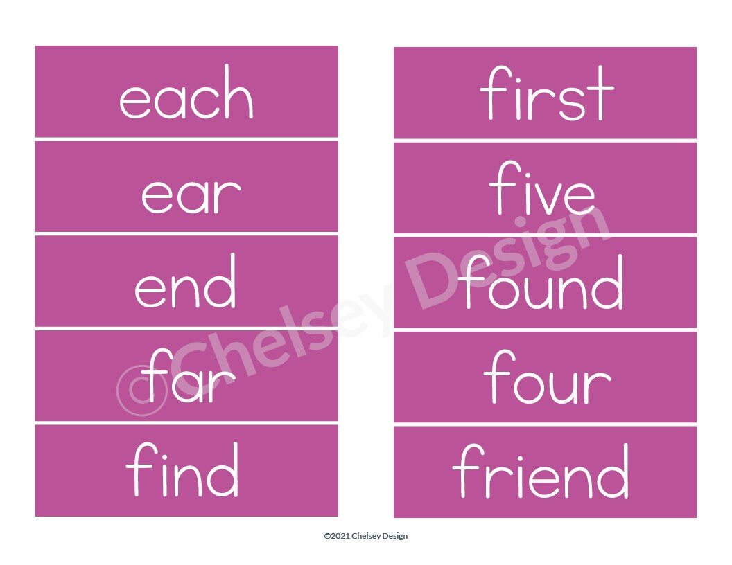 Anblick Wörter Zweites Hundert Druck Übung Anblick Wörter Liste Flash ...