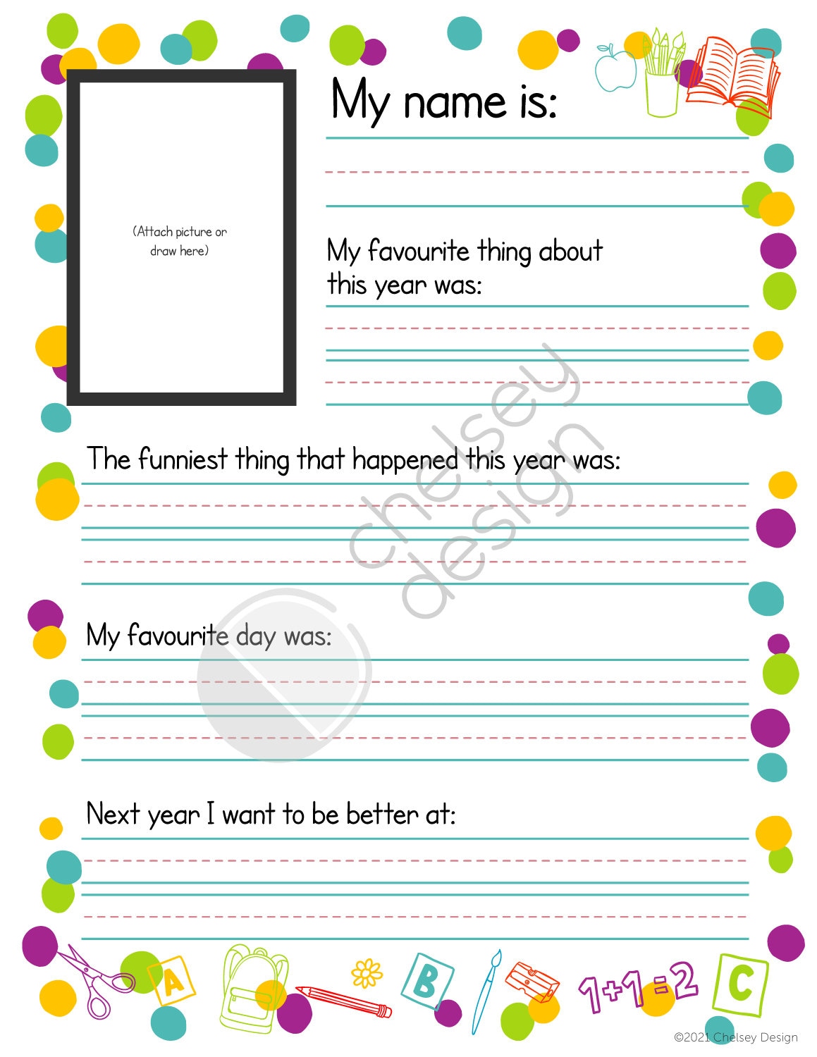 End of Year Teacher Letter Printable Gift for Teacher End of School ...