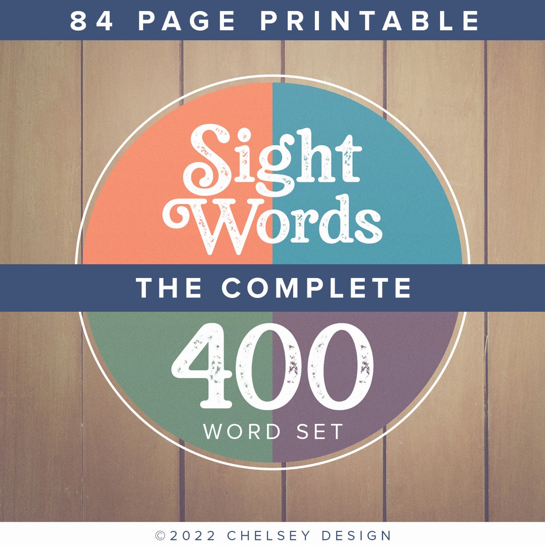 Sight Words - Complete Bundle - 400 Words - Printing Practice- High ...
