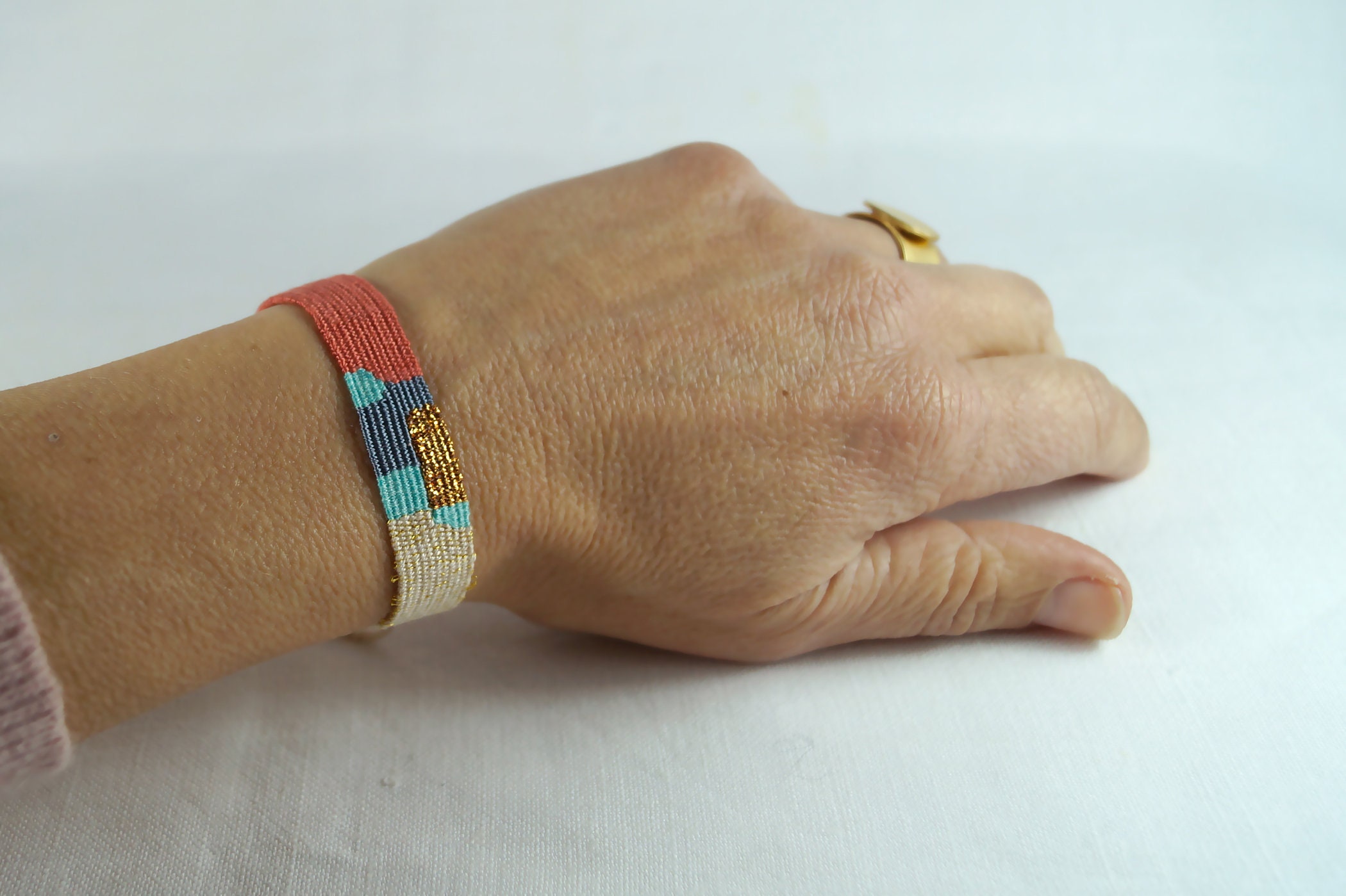 Handwoven Bracelets Limited Edition Textile Jewelry Boho - Etsy