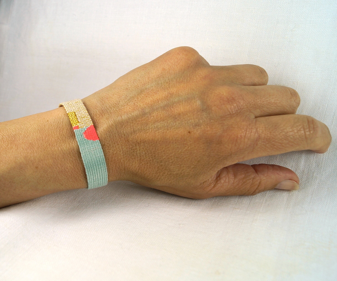 Pulseras tejidas a mano / Edición Limitada / Joyería textil / - Etsy España