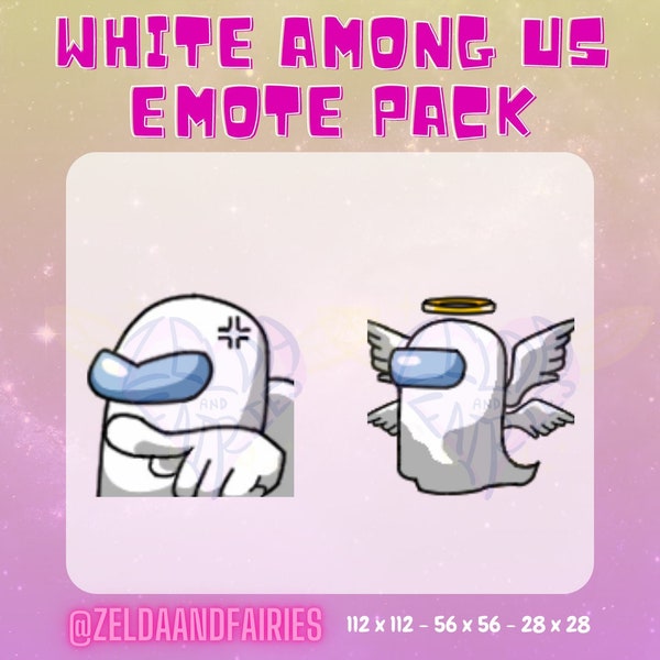 Among Us White Emote - Etsy