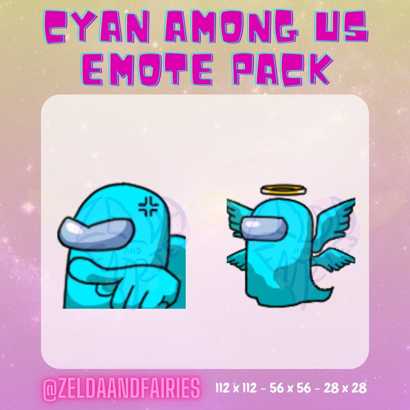 Cyan Among Us - Etsy