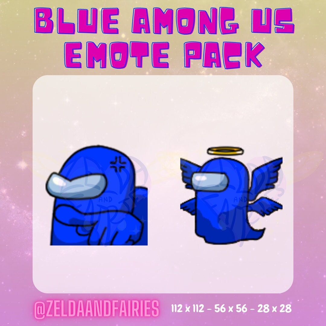 Blue Among Us Emote Pack for Twitch - Etsy