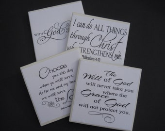 Bible Verse Coasters | Etsy