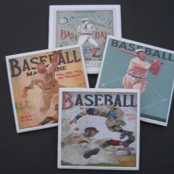 Baseball Coasters - Etsy