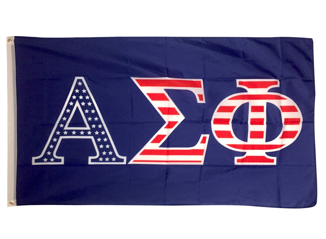 Alpha Sigma Phi USA Letter Fraternity Flag 3' X 5' Alpha Sig - Etsy