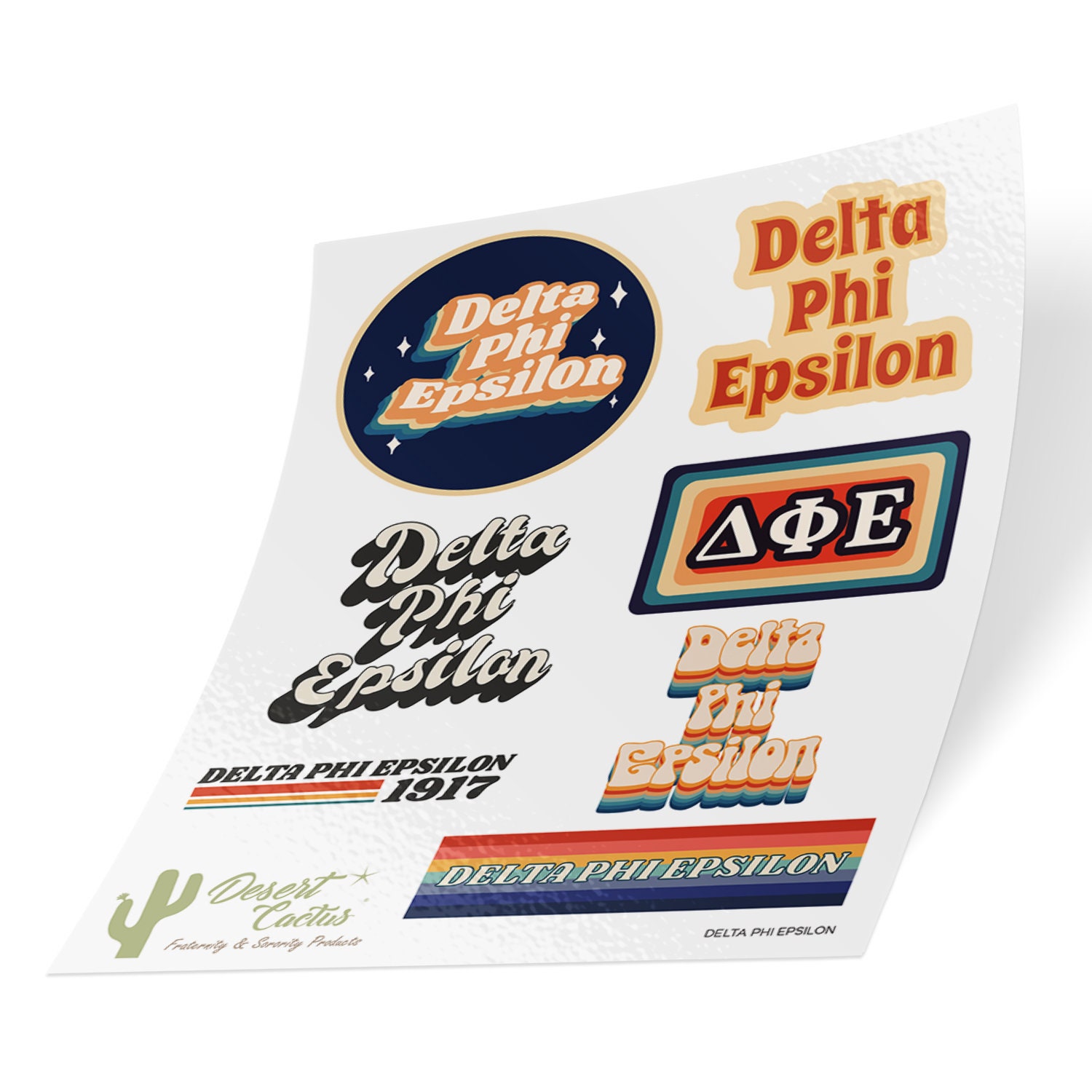 Delta Phi Epsilon Sorority 70's Sticker Decal Laptop Water - Etsy