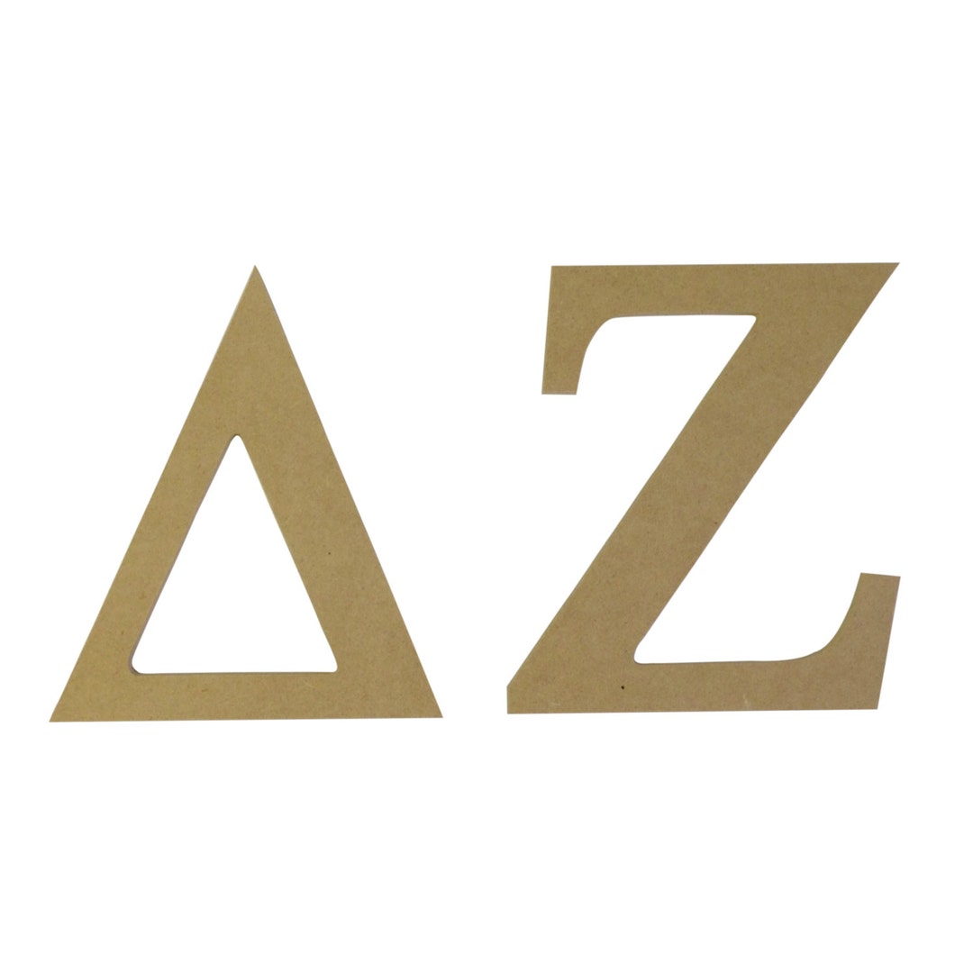 Delta Zeta Sorority 7.5" Unfinished Wood Letter Set Dz - Etsy