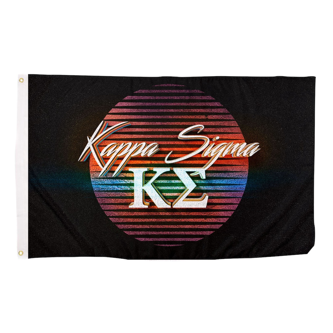 Kappa Sigma 80's Fraternity Flag Greek Letter Use as a Banner Large 3 X ...