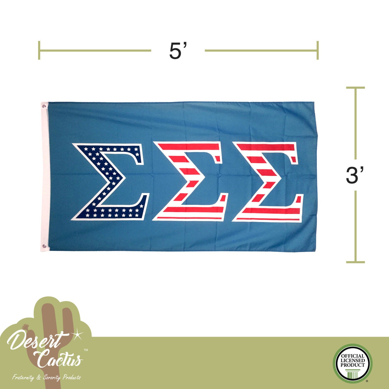 Sigma Sigma Sigma Tri-Sigma Sorority USA Letter Flag 3' x - Etsy