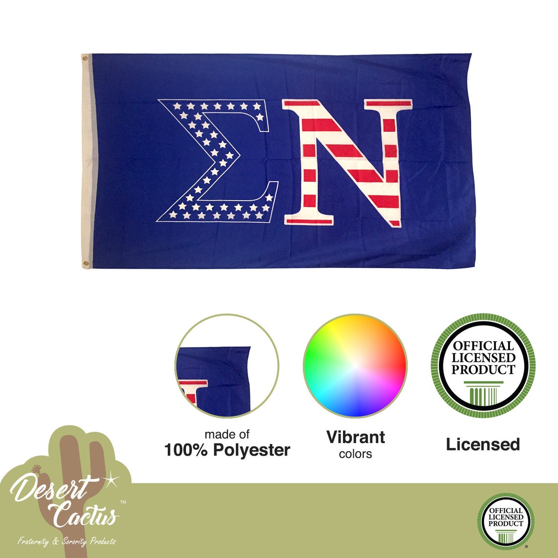 Sigma Nu Usa Letter Fraternity Flag 3 X 5 Sig Nu Etsy