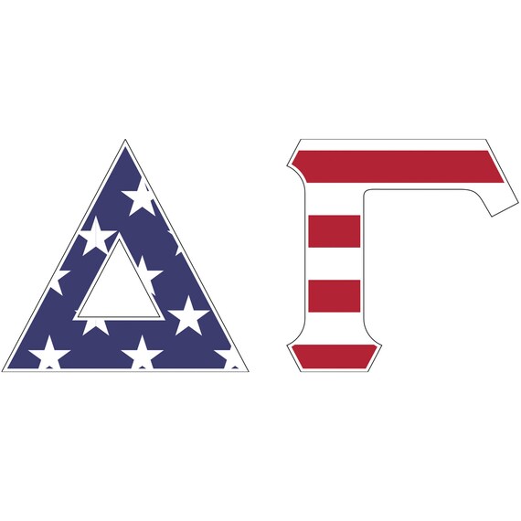 Decals & Skins Electronics & Accessories DG Delta Gamma Letters Alumna ...
