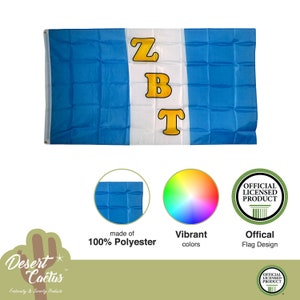 Zeta Beta Tau Fraternity Flag 3' X 5' ZBT - Etsy