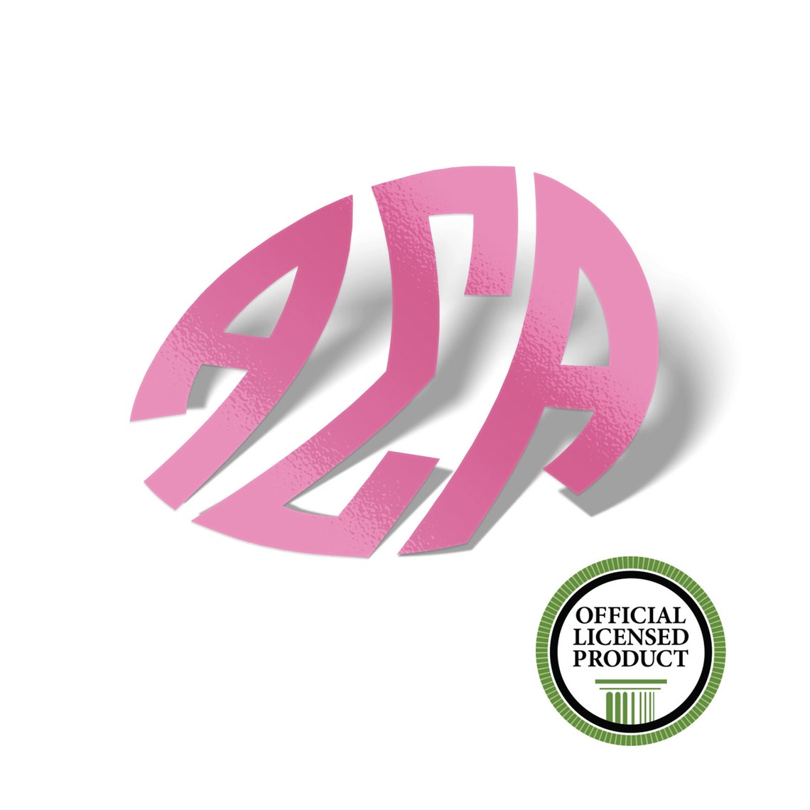 Alpha Sigma Alpha Sorority Monogram Sticker Outside | Etsy