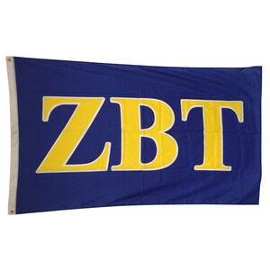 Zeta Beta Tau ZBT Letter Fraternity Flag - Etsy